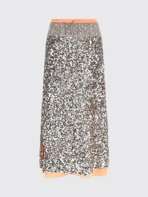 Rabanne Sequin Midi Skirt - Silver
