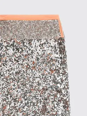 Rabanne Sequin Midi Skirt - Silver