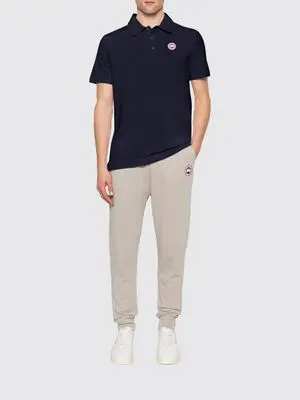 Canada Goose Logo Cotton Polo Shirt - Blue 1