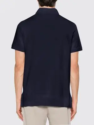 Canada Goose Logo Cotton Polo Shirt - Blue 1