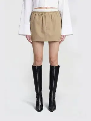 Alexander Wang Cotton Mini Skirt - Beige