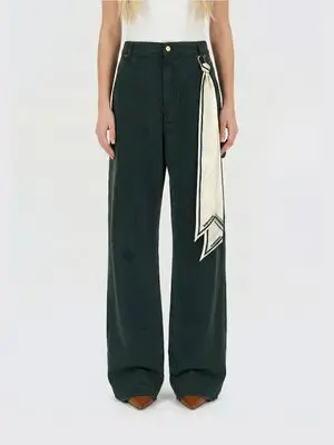 DARKPARK Cotton Wide-leg Trousers