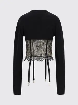 Giuseppe Di Morabito Lace Detailed Long Sleeve Top