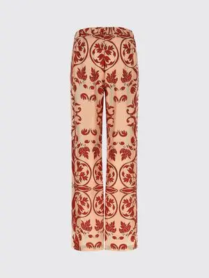 F.R.S FOR RESTLESS SLEEPERS Ethnic Print Silk Palazzo Trousers - Pink