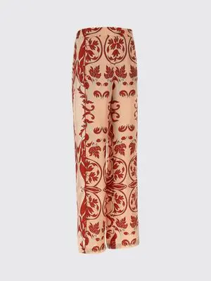 F.R.S FOR RESTLESS SLEEPERS Ethnic Print Silk Palazzo Trousers - Pink