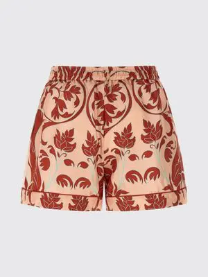 F.R.S FOR RESTLESS SLEEPERS Silk Shorts With Abstract Ethnic Print - Pink