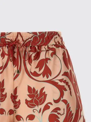 F.R.S FOR RESTLESS SLEEPERS Silk Shorts With Abstract Ethnic Print - Pink