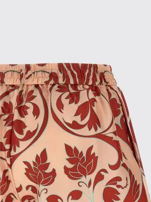 F.R.S FOR RESTLESS SLEEPERS Silk Shorts With Abstract Ethnic Print - Pink
