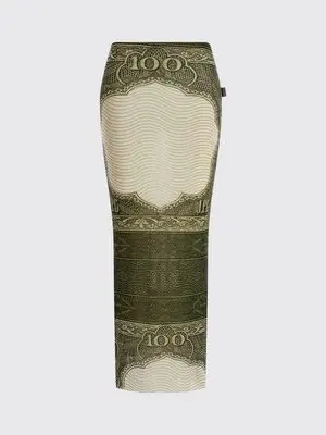 JEAN PAUL GAULTIER Printed Tulle Midi Skirt - Multicolor