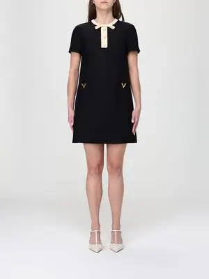 Valentino Garavani Short Sleeve Collared Dress