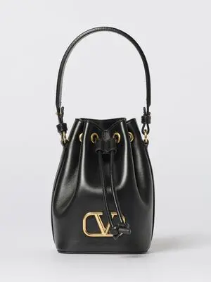 Valentino Garavani Vlogo Signature Leather Bucket Bag