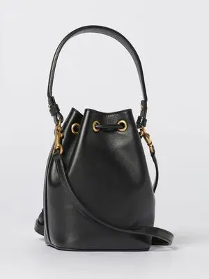Valentino Garavani Vlogo Signature Leather Bucket Bag