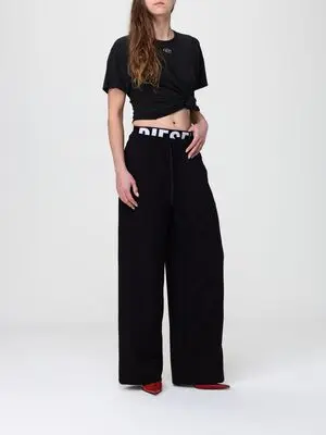 DIESEL Wide Leg Trousers - Black
