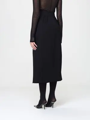 MUGLER Wool Midi Skirt