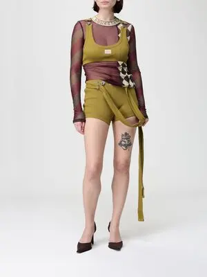 JEAN PAUL GAULTIER Ribbed Shorts With Tie Detail