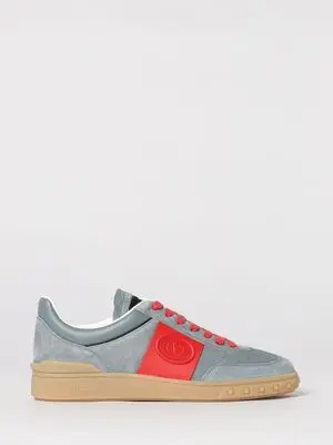 Valentino Garavani Suede And Leather Sneakers - Blue