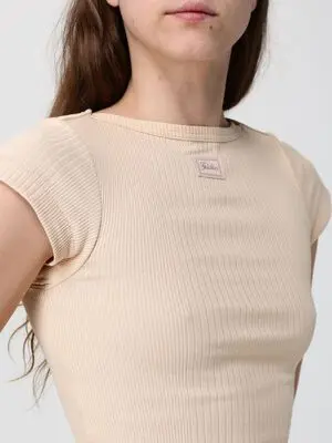 JEAN PAUL GAULTIER Cotton Crop T-shirt - Nude