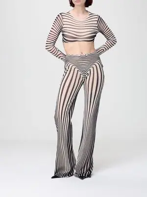 Jean Paul Gaultier Striped Full Length Pants