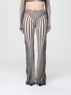 JEAN PAUL GAULTIER Jean Paul Gaultier Tulle Body Morphing Re-edition Trousers Ecru