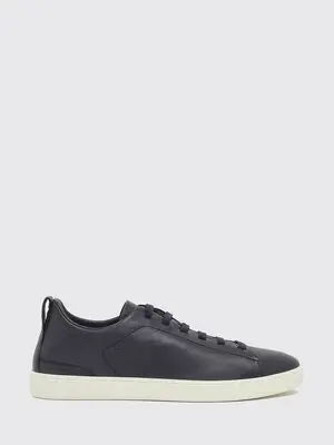 Church's Church's Black Leather Lace-Up Sneakers Navy