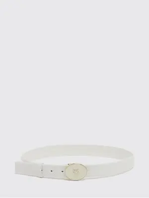 Pinko Oval Buckle Belt - White