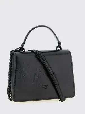 Pinko Mini Love Bag One Top Handle Light Leather - Black