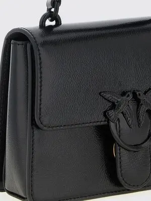 Pinko Mini Love Bag One Top Handle Light Leather - Black