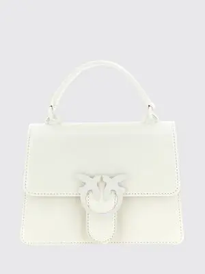 Pinko Mini Love Bag One Top Handle Light Leather - White