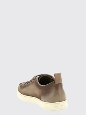Santoni Nubuck Lace-up Sneakers - Beige