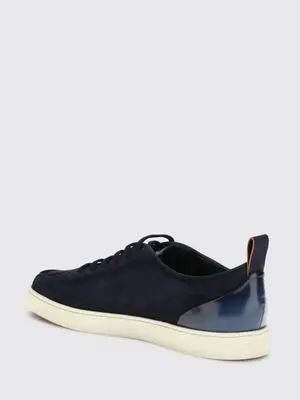 Santoni Nubuck Lace-up Sneakers