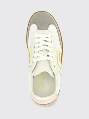 Balmain Swan Leather Sneakers