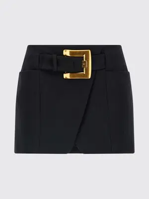 Balmain Belted Mini Skirt