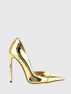 JIMMY CHOO Brigitte Laminated Patent Leather Pumps - Gold