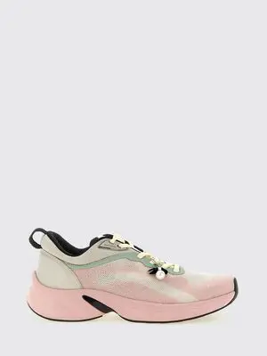 JIMMY CHOO Diamond Run Stretch Knit And Leather Sneakers - Pink