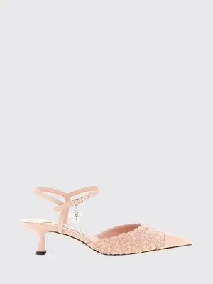 JIMMY CHOO Aren Tweed And Patent Leather Slingback - Pink