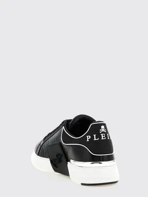 Philipp Plein Phantom Kick Crocodile Print Leather Low Top Sneakers