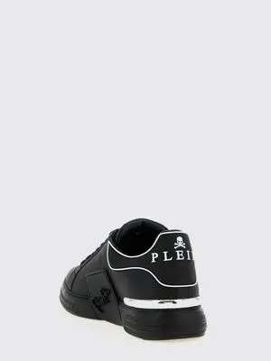 Philipp Plein Phantom Kick Leather Low Top Sneakers - Black