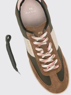 Paul Smith Suede And Nylon Low-top Sneakers - Brown
