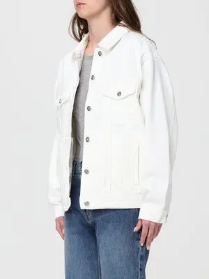 ANINE BING Classic Denim Jacket - Beige