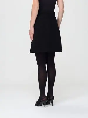 Valentino Garavani Textured A-line Skirt - Black