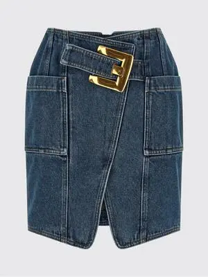 Balmain Belted Mini Skirt