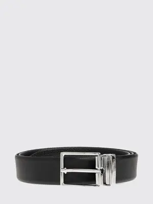 Emporio Armani Leather Belt - Black