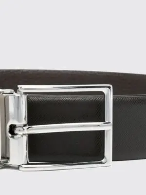 Emporio Armani Leather Belt - Dark