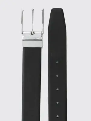 Emporio Armani Leather Belt - Dark