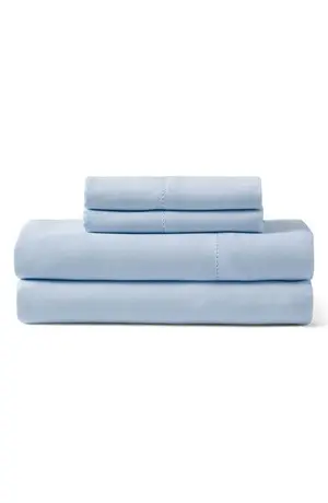 Ted Baker London Ladder Stitch 300 Thread Count Sheet Set - Blue Fog