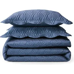 Ted Baker London Deco Shells Quilt & Shams Set - Sapphire Blue