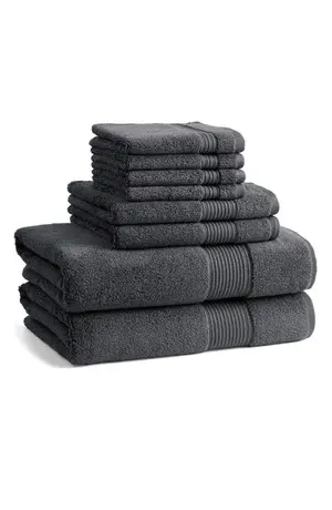 Ted Baker London 8-piece Bath Towel Set - Dark Grey