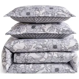 Ted Baker London Mood Floral Duvet Cover & Pillow Shams Set - Deep Blue