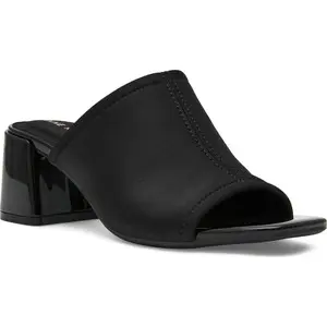Anne Klein Slide Sandal - Black Stretch