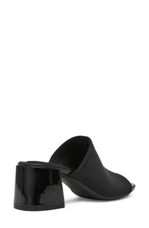 Anne Klein Slide Sandal - Black Stretch
